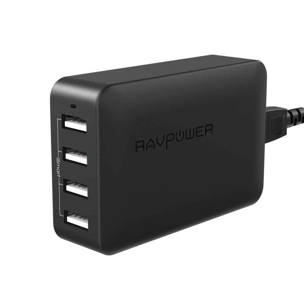 Order ravpower 4 port travel adapter 40w black Now! | Jomla.ae