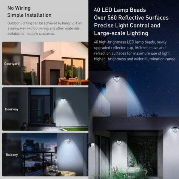 Order Baseus energy collection series solar energy human body induction ...