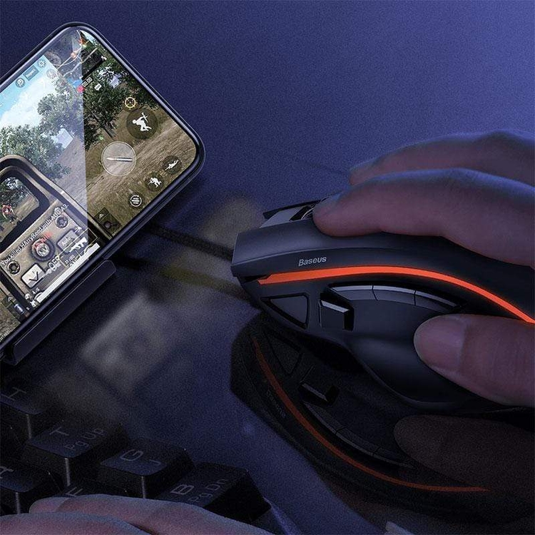 Order baseus gamo 9 programmable buttons gaming mouse black Now! | Jomla.ae