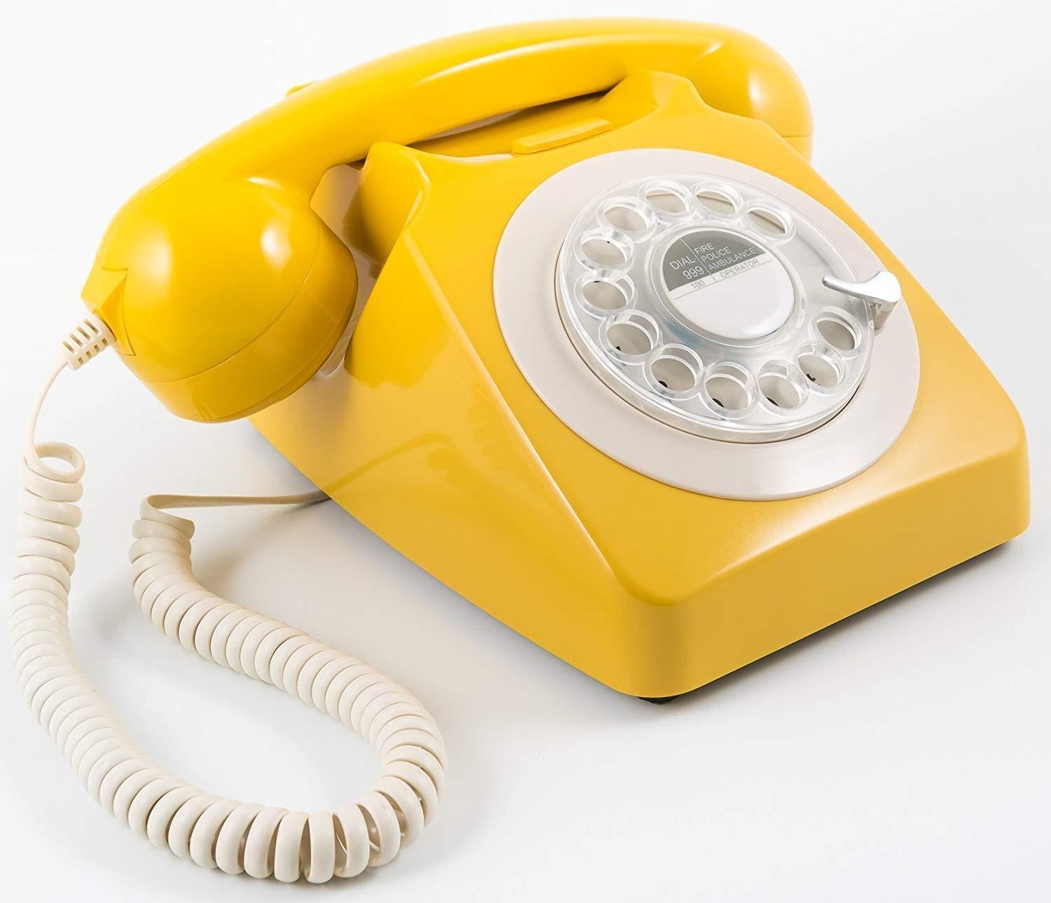 Order GPO Retro gpo 746 rotary hotel phone mustard Now! | Jomla.ae