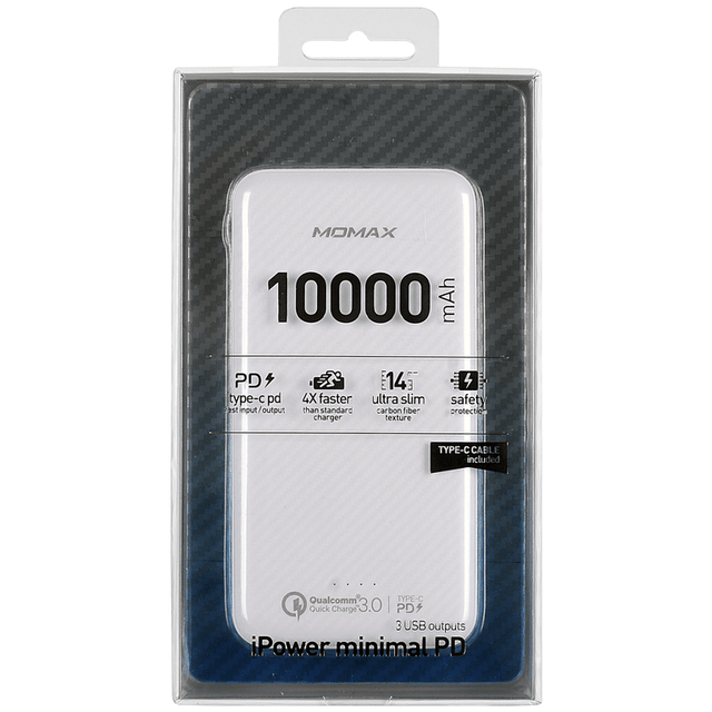 Order momax ipower minimal 10000mah type c pd 18w qc3 0 external ...
