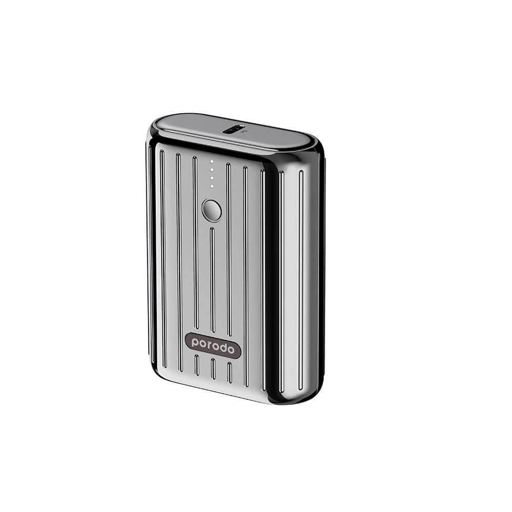 Order porodo power bank 10000mah qc 3 0 with pd 18w silver Now! | Jomla.ae