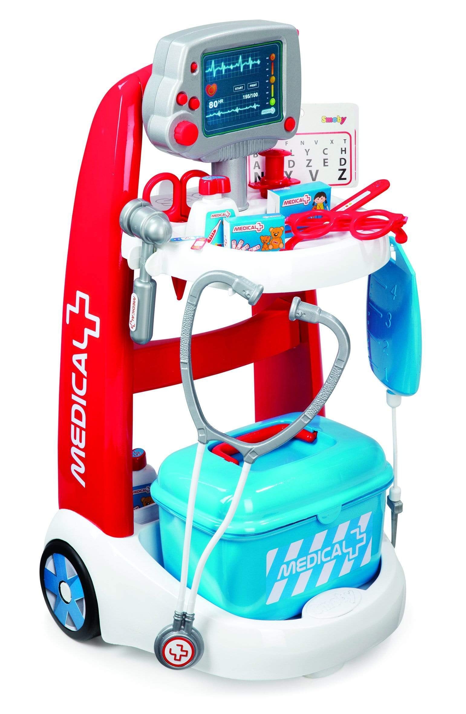 Order smoby medical trolley with 16 accessories Now! | Jomla.ae