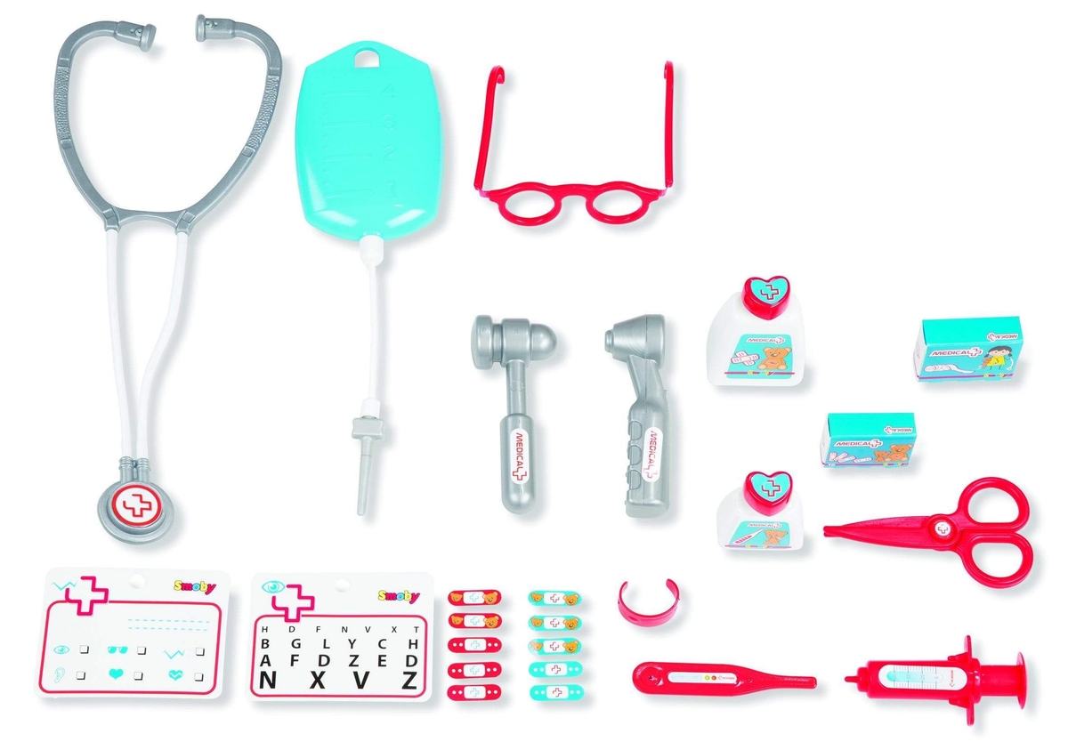 Order smoby medical trolley with 16 accessories Now! | Jomla.ae