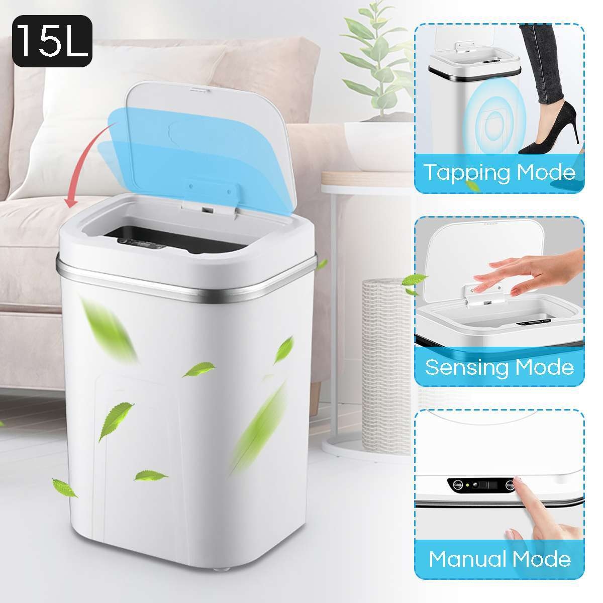 Order smart lab smartlab automatic sensor dustbin 15l Now! | Jomla.ae
