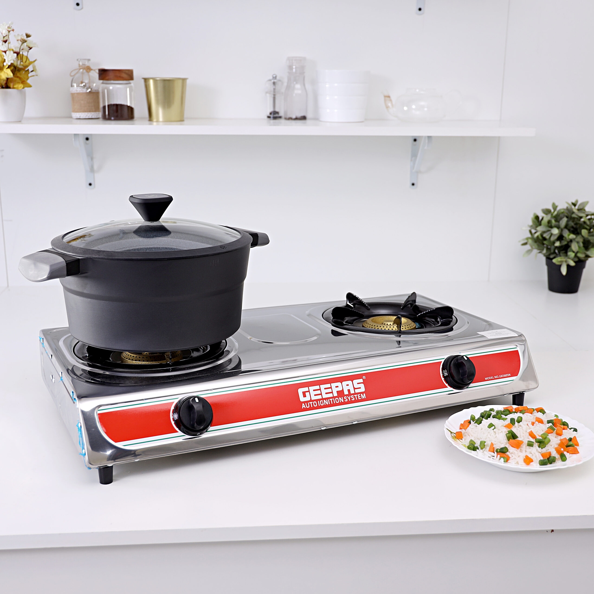 Order Geepas Stainless Steel Gas Stove with Automatic Ignition System ...