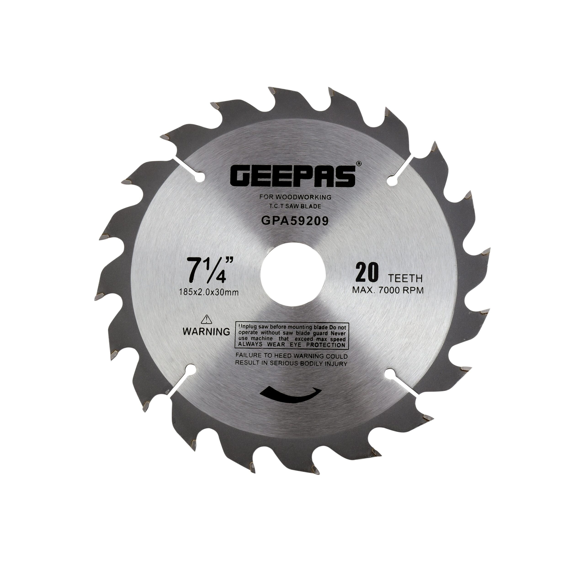 Order Geepas GPA59209 Circular Saw Blade - 185mm x 30mm bore, 20mm ...