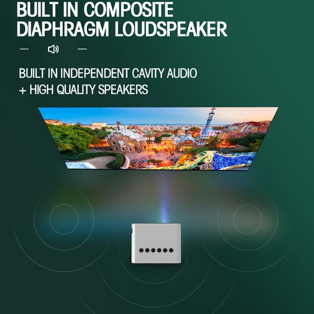 Order Wownect Mini HD Projector LED [Screen Size Up to 100â€™â€™] 100 ...