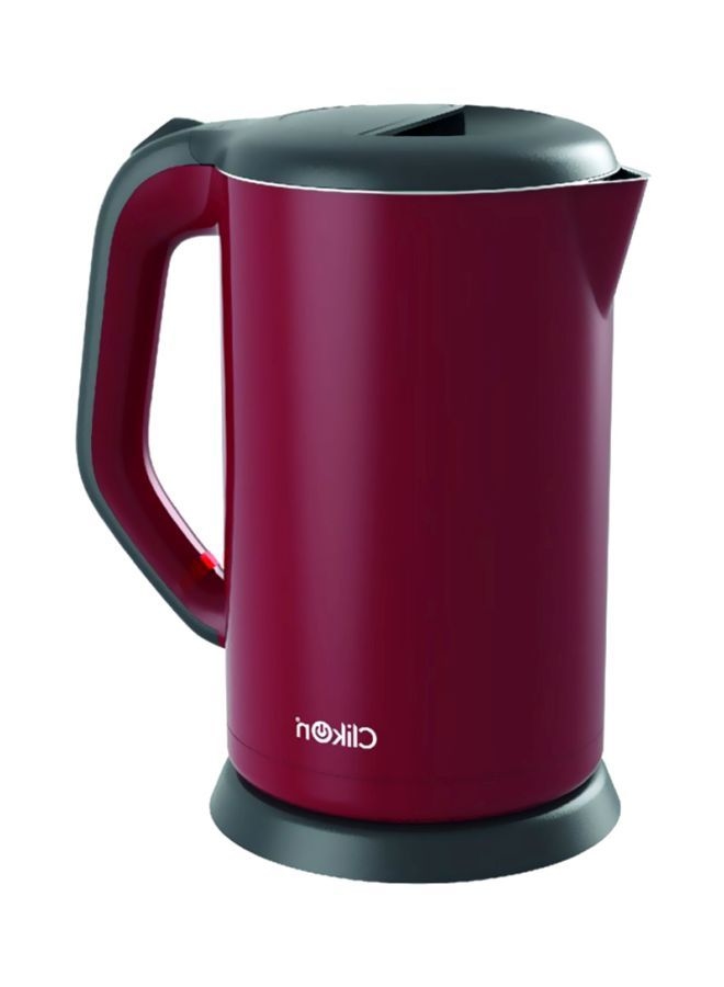 Order ClikOn Double Wall Electric Kettle 1.7 l CK5123 Red/Grey Now ...