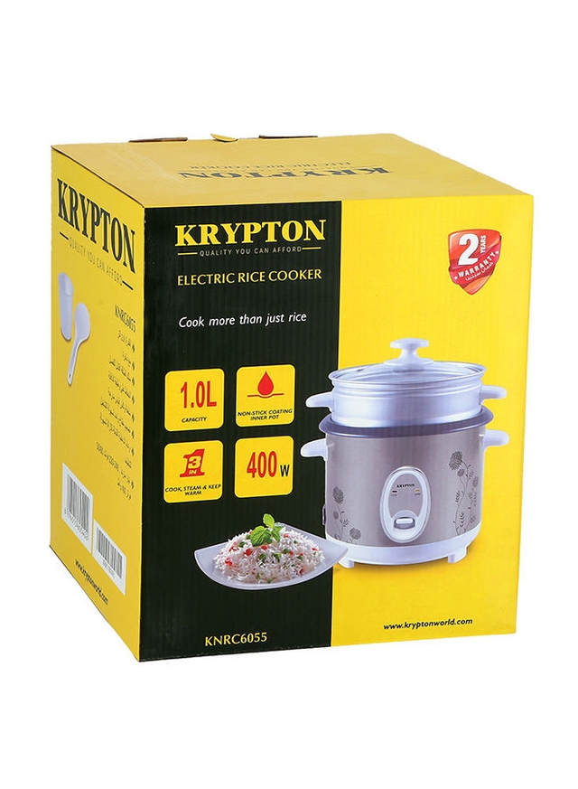 Order Krypton Electric Rice Cooker 1 l KNRC6055 Silver Now! | Jomla.ae