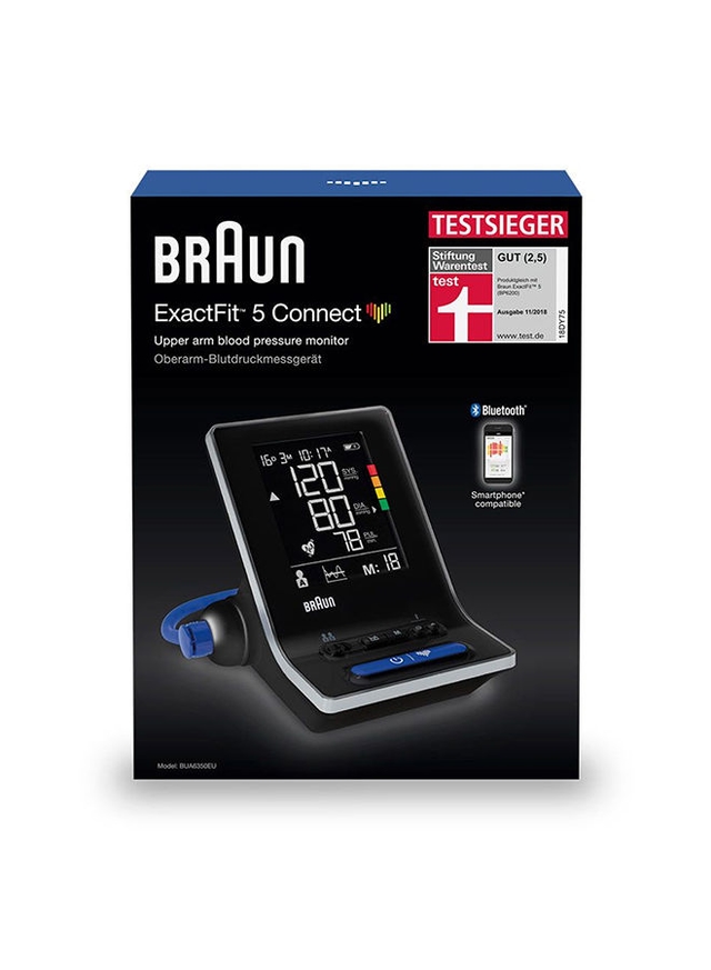 اطلب جهاز قياس الضغط - أسود BRAUN - Exact Fit 5 Connect BP MONITOR BUA ...
