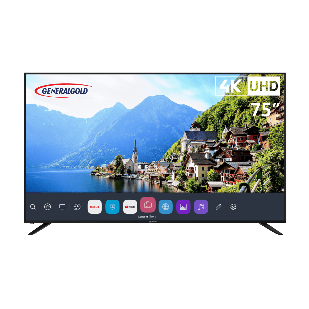 اطلب تلفزيون 75 بوصة جنرال جولد General Gold 75-Inch 4K UHD Smart LED ...