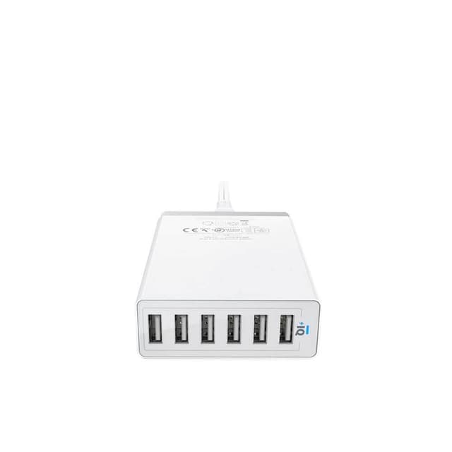 Anker PowerPort 6 60W 6-Port Desktop Charger (UE) White (A2123L22 ...