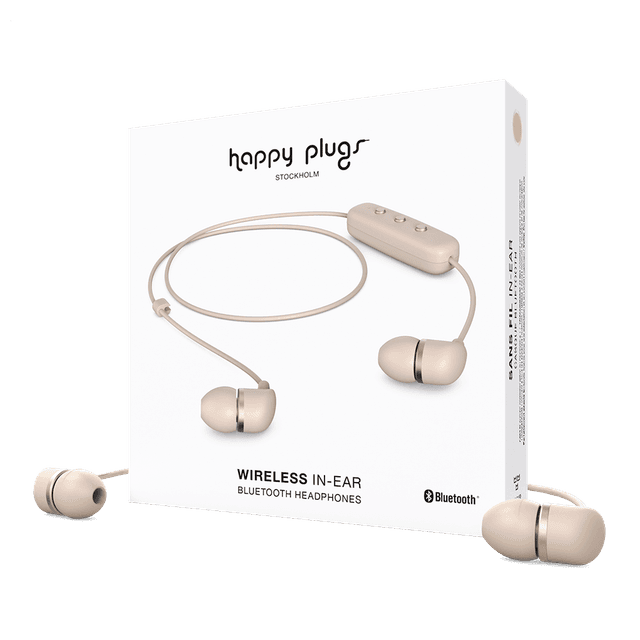 Order happy plugs in ear wireless headphone champagne Now! | Jomla.ae