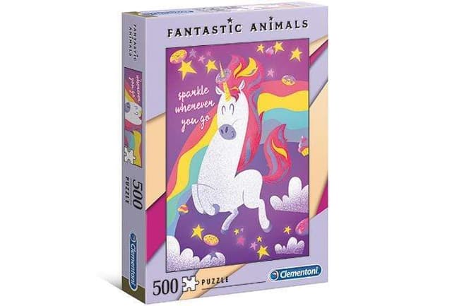 Order Clementoni fantasitc animals unicorn 500pcs Now! | Jomla.ae