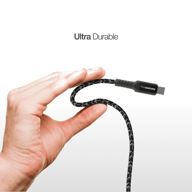 AMAZINGTHING at supremelink type c 3 1 bullet shield cable 2 2m black ...