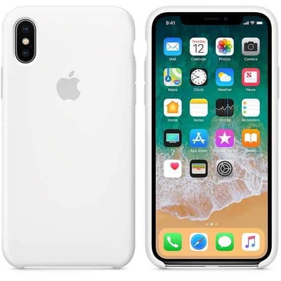 Order Apple Iphone X Silicone Case - White Now! | Jomla.ae
