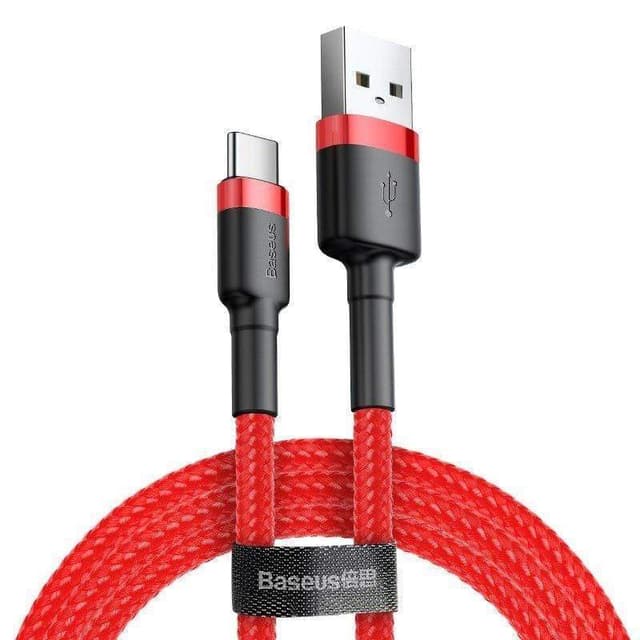 Order baseus cafule cable usb for type c 3a 1m red red Now! | Jomla.ae