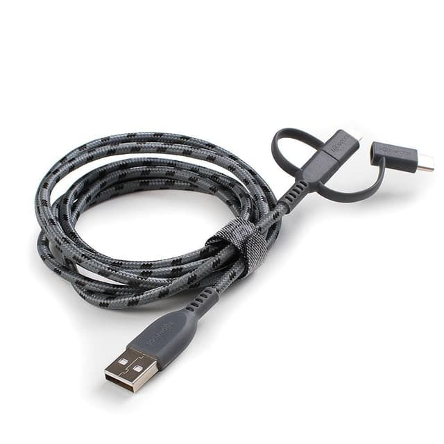 Order boompods trio cable lightning usb c micro usb cable graphite Now ...