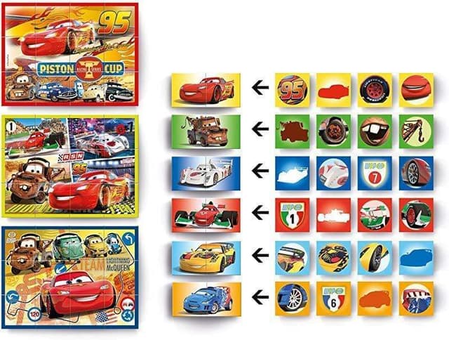 Order clementoni multi play cubes disney cars 12pcs Now! | Jomla.ae