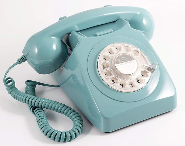 GPO Retro gpo 746 rotary hotel phone blue | Jomla.ae