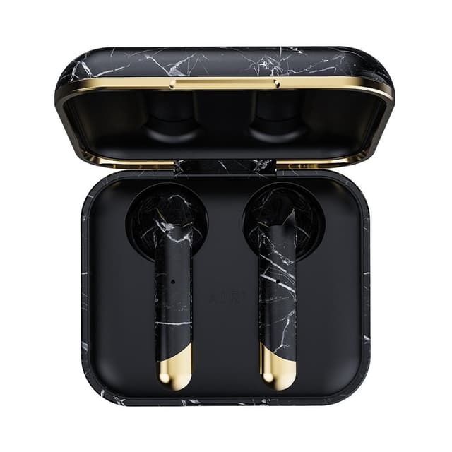happy plugs air 1 true wireless earbuds limited edition black marble ...