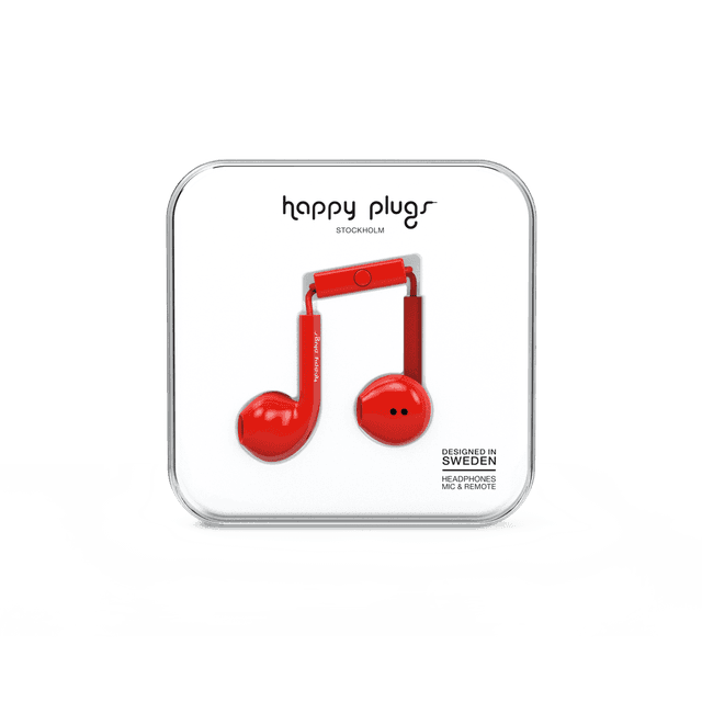 happy plugs earbud plus red | Jomla.ae