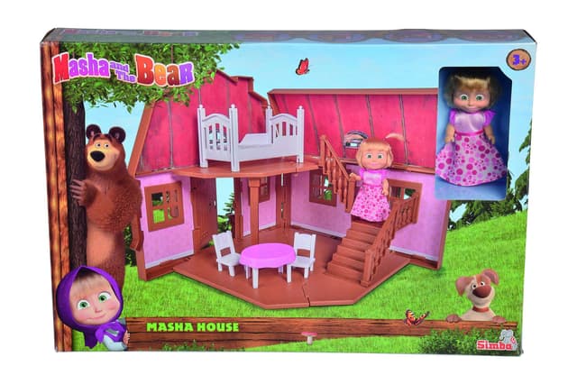 MASHA & THE BEAR masha house 2 floors foldable | Jomla.ae