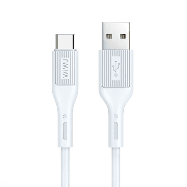 wiwu g50 vivid cable usb type c 2 4a 1 2m white | Jomla.ae