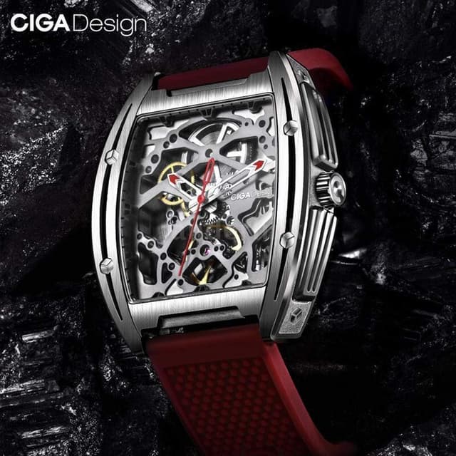 Xiaomi mi ciga mechanical men watch z series red | Jomla.ae