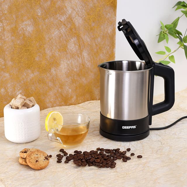 Geepas GK5418 1350W Travel Electric Kettle - Stainless Steel Housing ...
