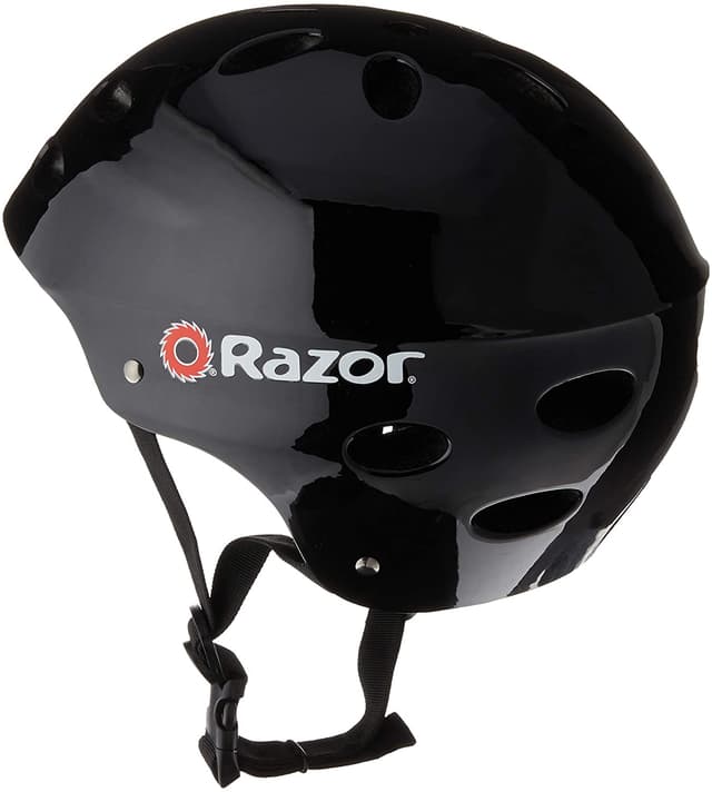 RAZOR CHILD HELMET GLOSS BLACK V-17 | Jomla.ae