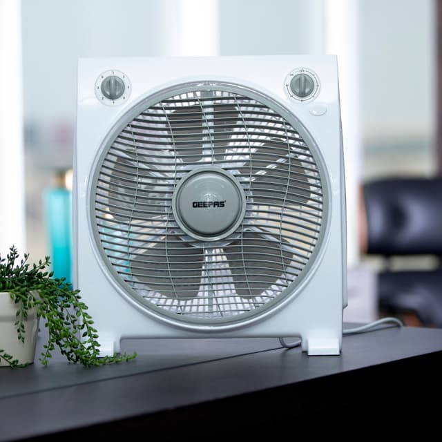 Order Geepas 12'' Floor Fan - Powerful Personal Desk Box Fan with ...
