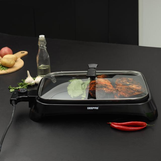 Geepas GBG63040 1600W Electric Barbeque Grill - Adjustable Thermostat ...