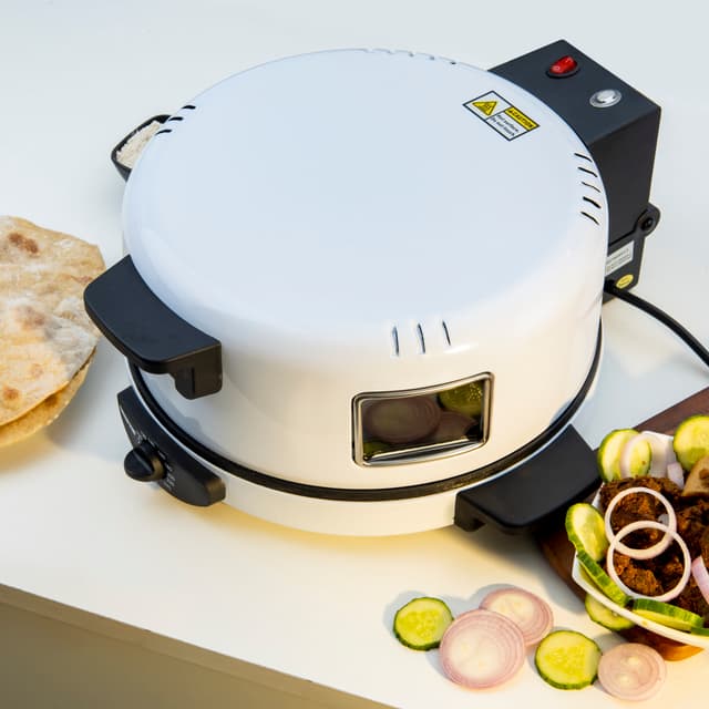 Geepas Arabic Bread Maker 30cm Baking Plate GBM63036 Open Box | Jomla.ae