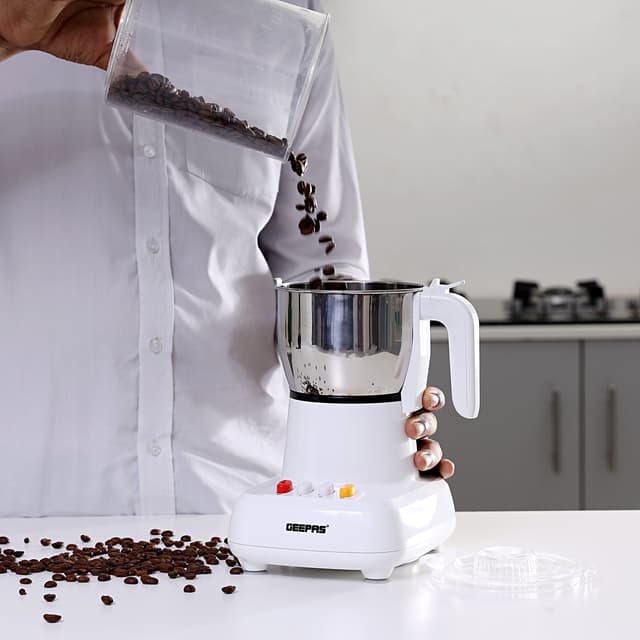 Geepas GCG286 Coffee Grinder - 600W Electric Grinder - Stainless Steel ...