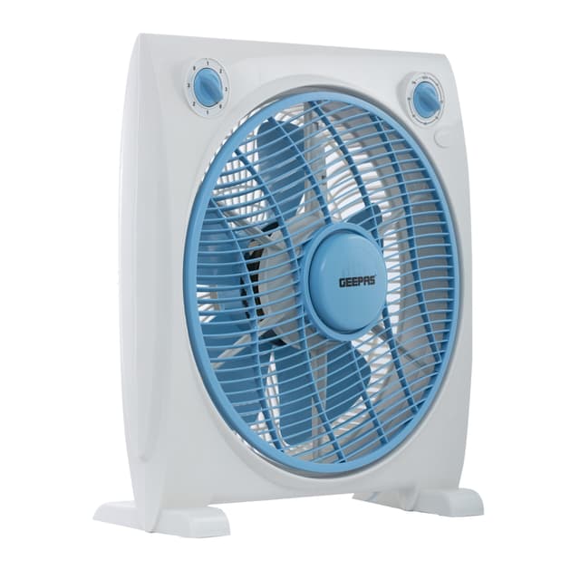 Geepas GF21113-BL 12'' Floor Fan - Powerful Personal Desk Box Fan with ...
