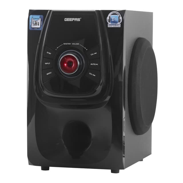 Geepas GMS11119 - 2.1 Multimedia Speaker, 40000 Watts PMPO, Dual Woofer ...