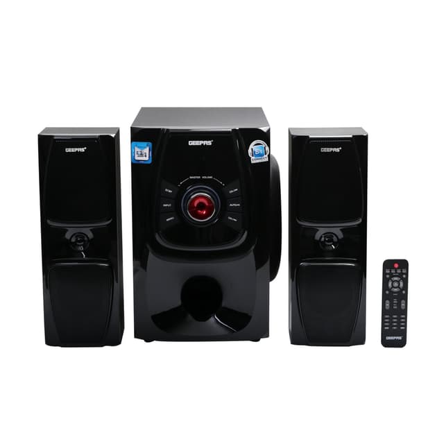 Geepas GMS11119 - 2.1 Multimedia Speaker, 40000 Watts PMPO, Dual Woofer ...