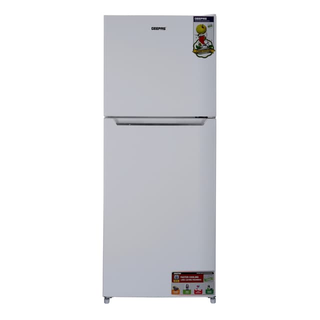 Geepas GRF2708WPN 270L Double Door Refrigerator - Free Standing Durable ...