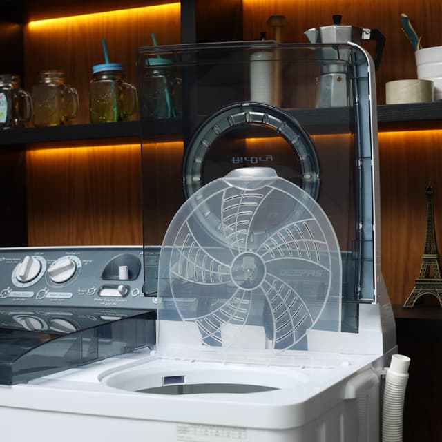 Geepas Twin Tub Washing Machine - Rotating Knobs Wash Timer, Selector ...