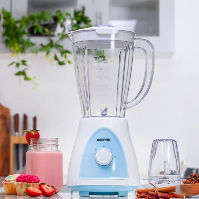 Geepas GSB5485 400W 2 in 1 Blender - Stainless Steel Blades, 2 Speed ...