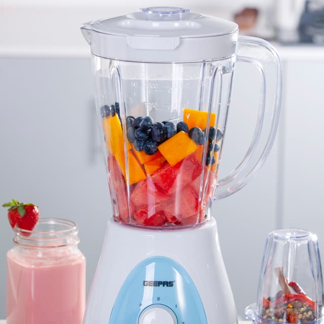 Geepas GSB5485 400W 2 in 1 Blender - Stainless Steel Blades, 2 Speed ...