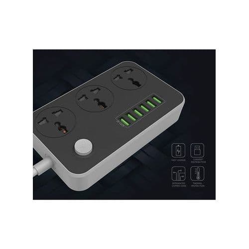 Order Generic 6 Port USB Power Strip, Grey Now! | Jomla.ae