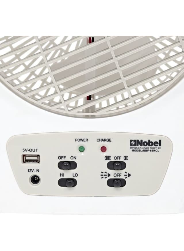 اطلب مروحة قابلة لإعادة الشحن 8 بوصة NOBEL - Rechargeable Box Fan ...