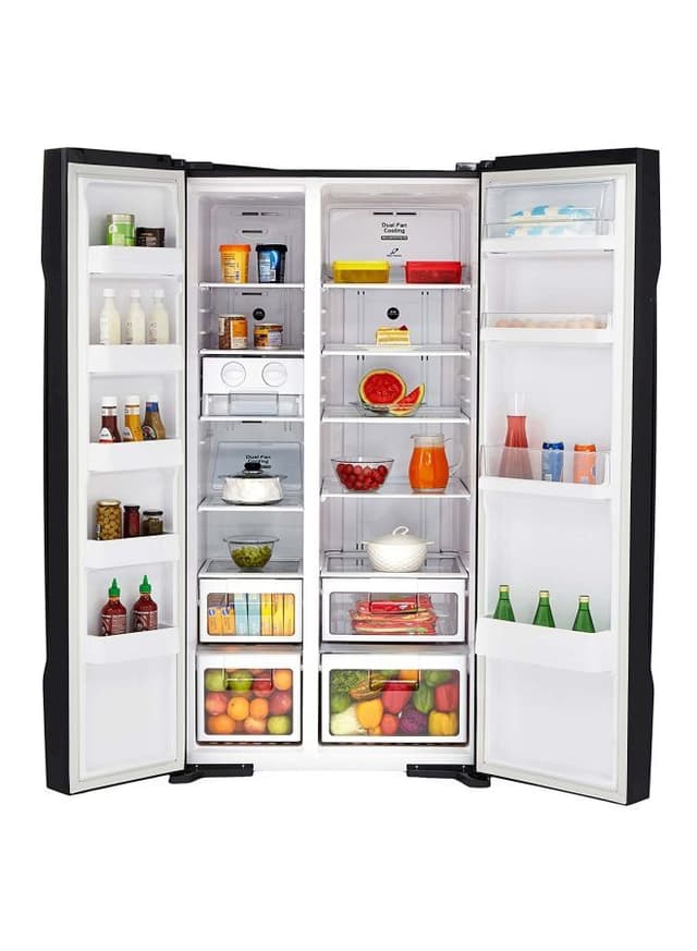 Order HITACHI Double Door Refrigerator 700 l RS700PUK2GBK Black Now ...