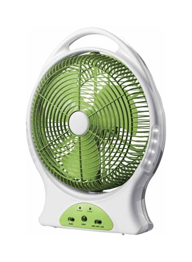 Order NOBEL Rechargeable Box Fan NBF127R White/Green Now! | Jomla.ae