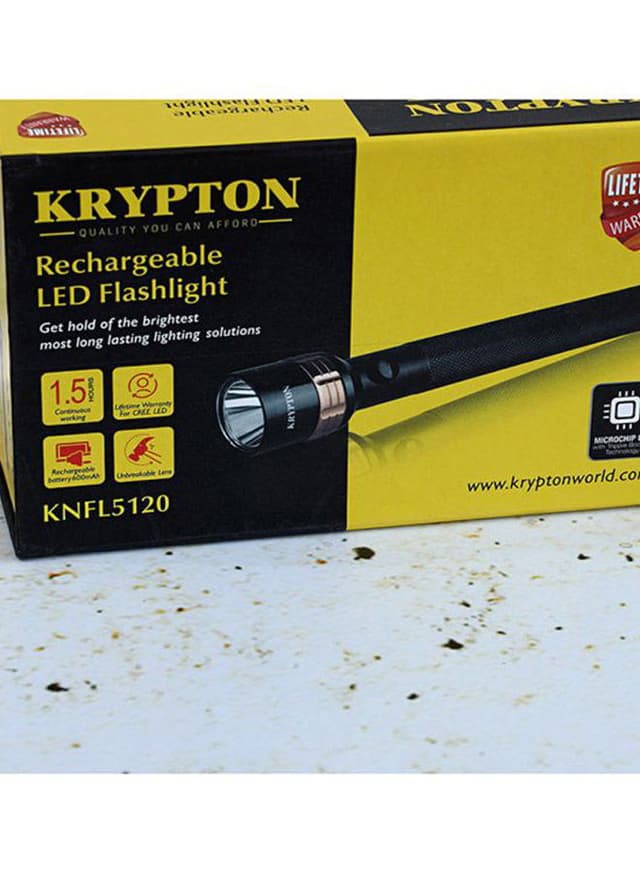 Order Krypton Knfl5120 Rechargeable Led Flashlight For Camping Hiking ...