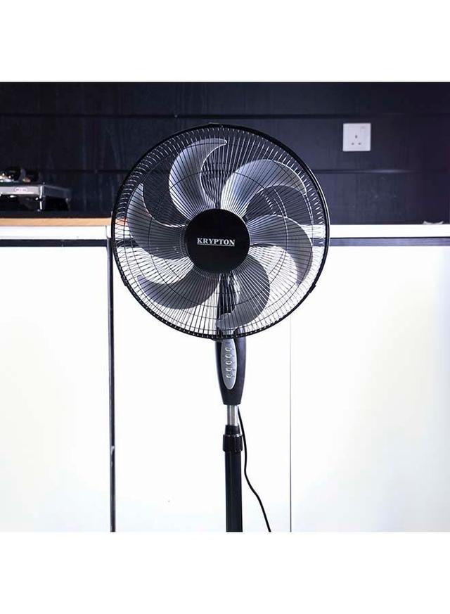 Krypton Stand Fan With Remote Control 6 kg 75 W KNF6159 Black | Jomla.ae