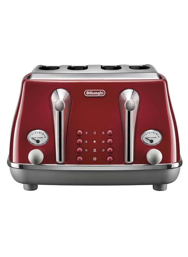 Order Delonghi Icona Capitals 4 Slice Toaster 1800 W Red Now! | Jomla.ae